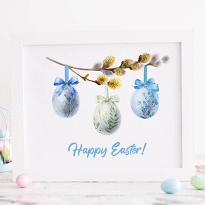 Watercolor Easter Border Clipart Png, Easter Eggs Clip Art, Watercolour ...
