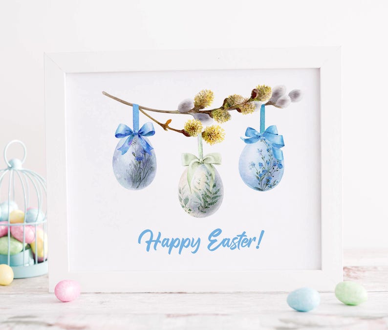 Watercolor Easter Border Clipart Png, Easter Eggs Clip Art, Watercolour ...