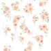 Blush Flowers Clipart, Peach Floral Clipart, Watercolor Flower Clip Art ...