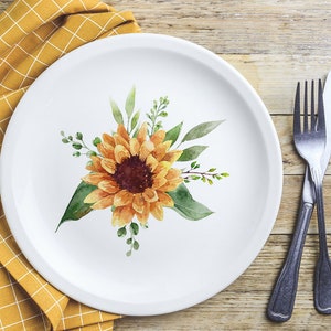 Watercolor Sunflower Clipart, Sunflowers Png, Wedding Invitation Clip ...