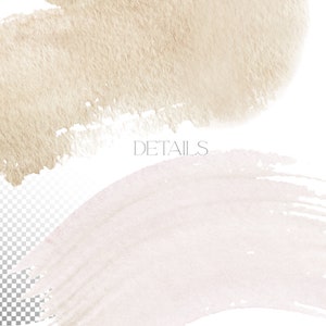 Neutral Splashes Clipart, Pastel Watercolor Background Png, Neutral ...