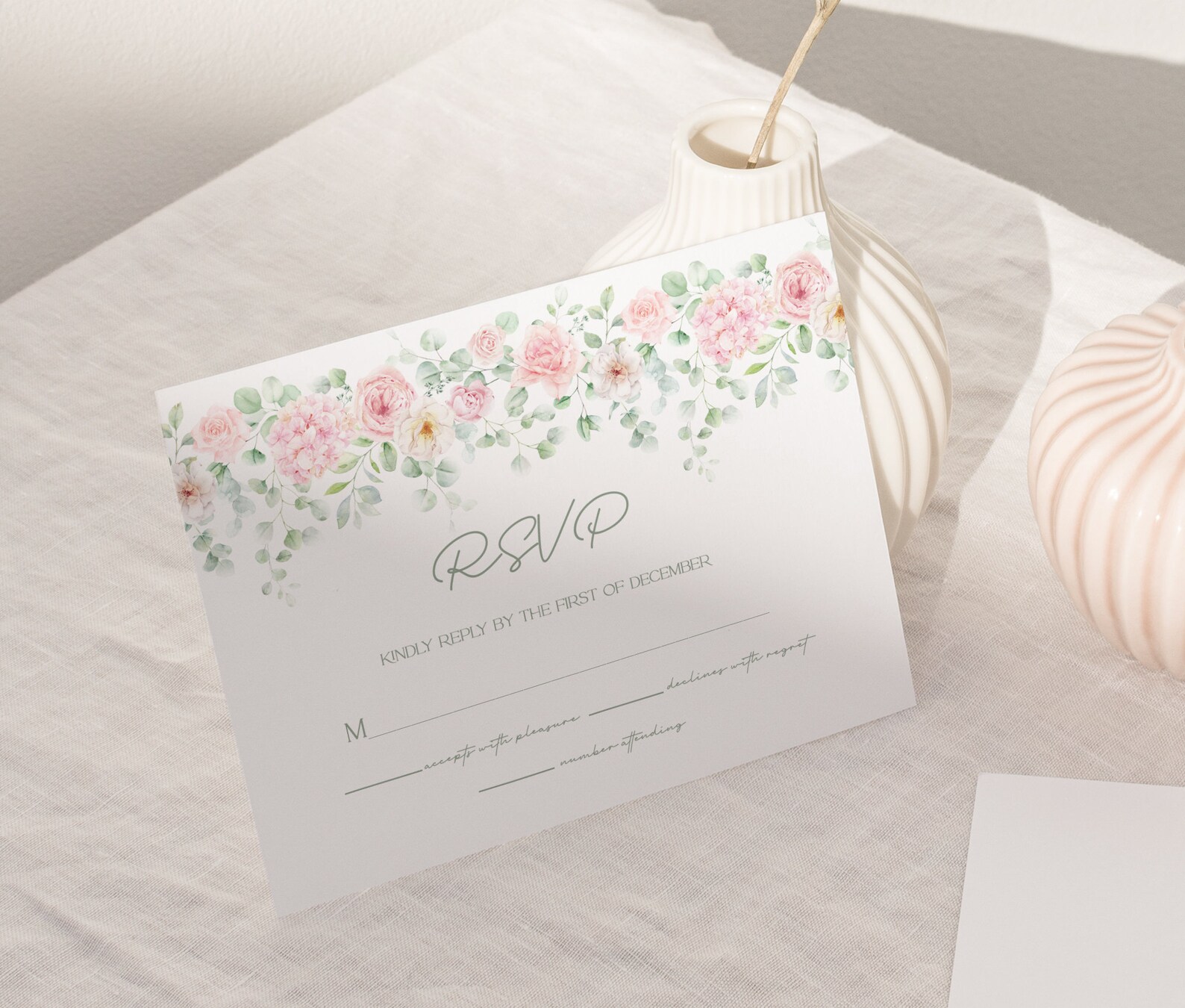 Watercolor Floral Border Blush Pink Roses Clipart Seamless - Etsy