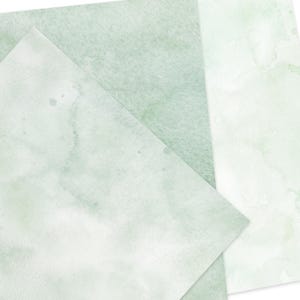 Green Watercolor Digital Paper, Watercolour Green Background, Printable ...