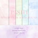 Pastel Watercolor Digital Paper, Watercolor Textures, Printable ...