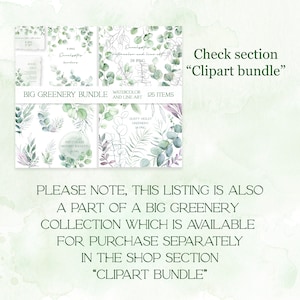 Watercolor Eucalyptus Border, Greenery Frame Clipart, Botanical Wedding ...