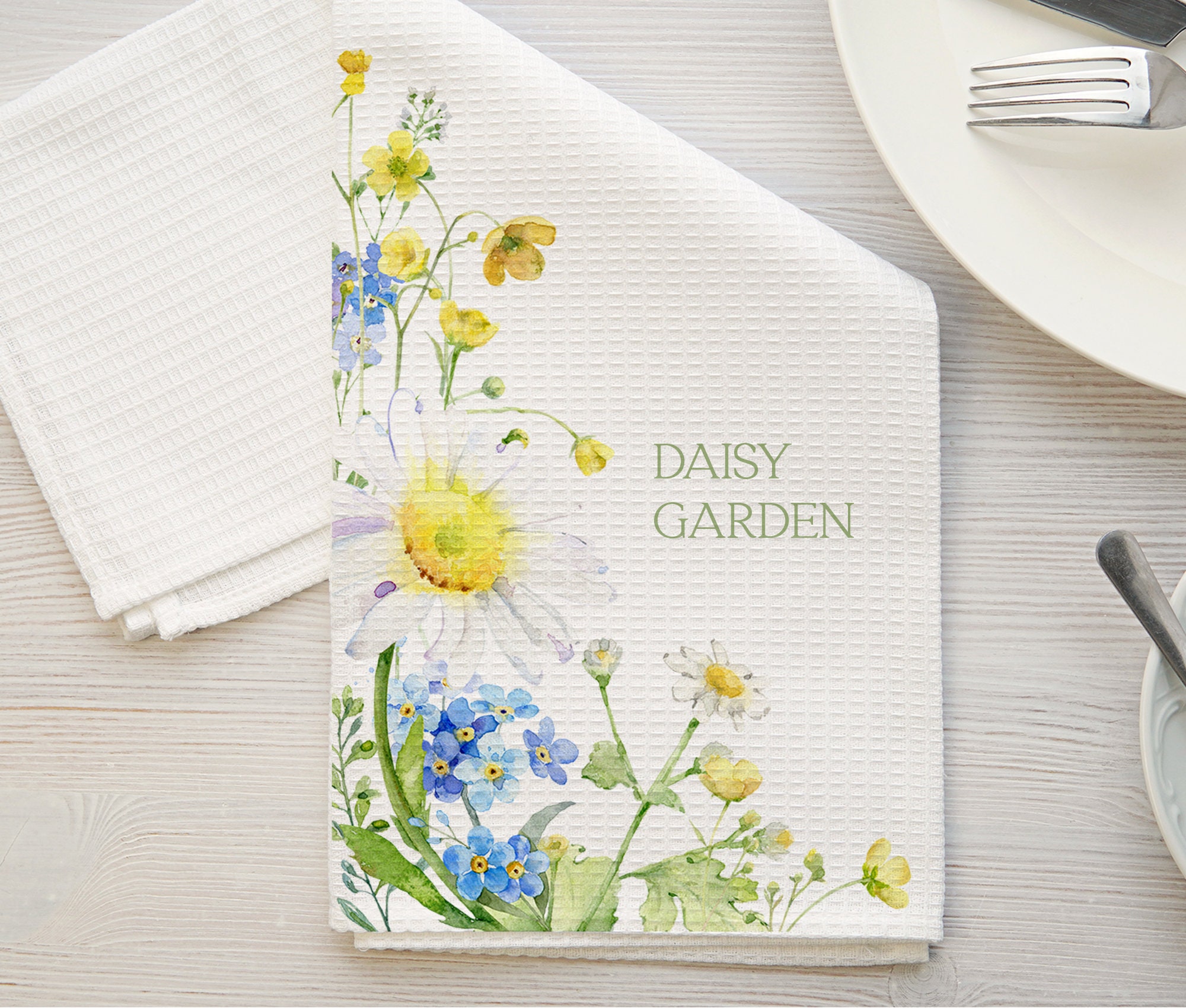 Watercolor Daisy Clipart Watercolor Flower Floral Border - Etsy