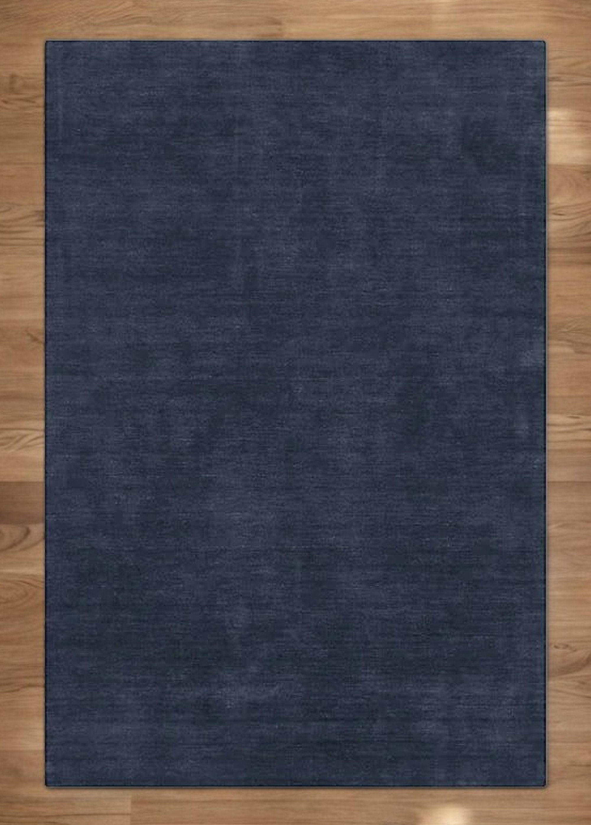 Blue Rug for Bedroom, Solid Plain Blue Rug for Living Room, 8x10 Rug ...
