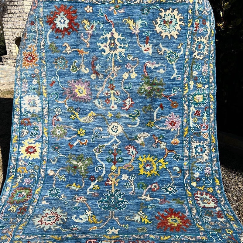Blue Persian Rug - Etsy