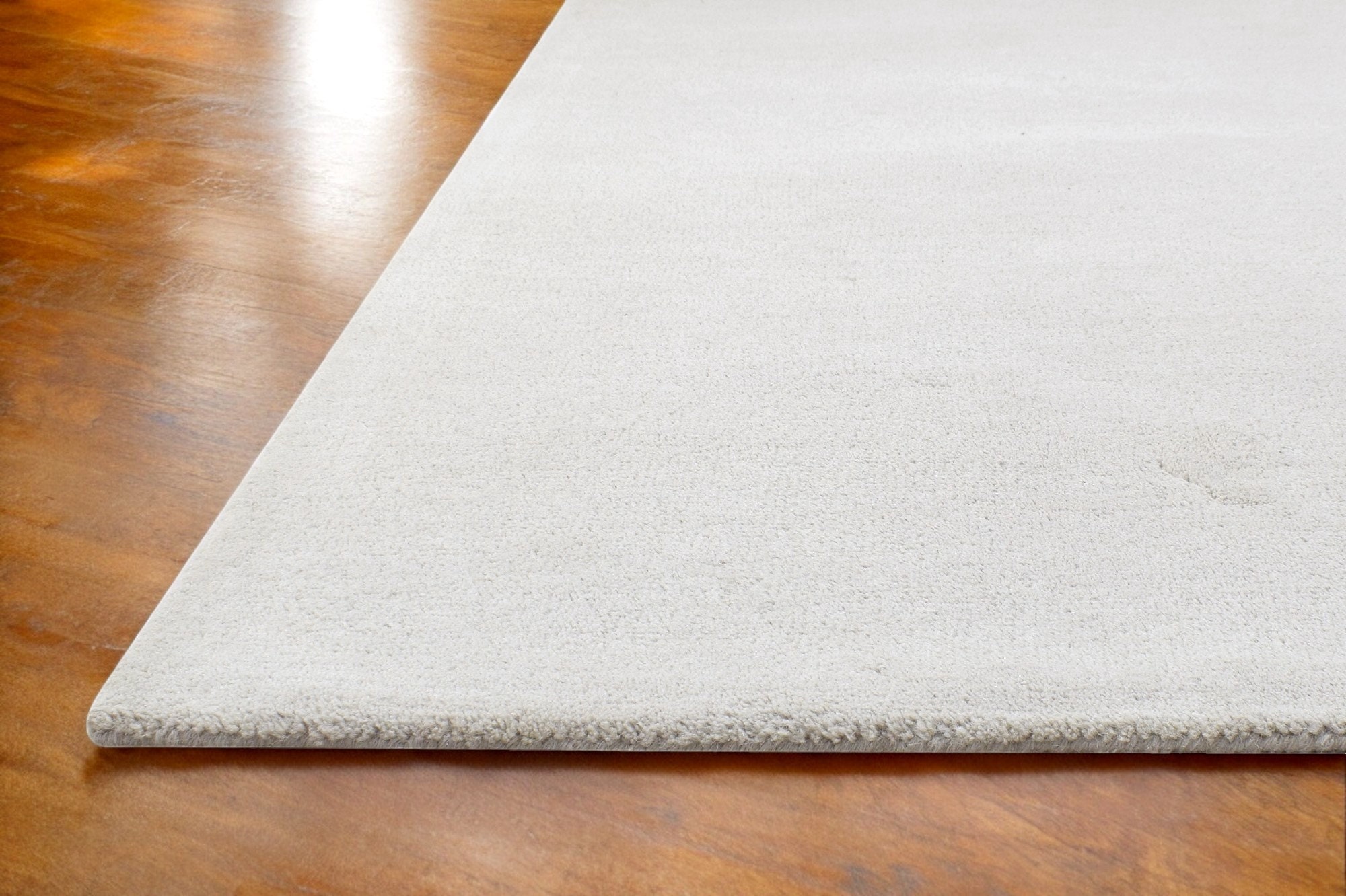 Brown Rug Plain, Modern Area Rug for Bedroom, Solid Color Plain Wool ...