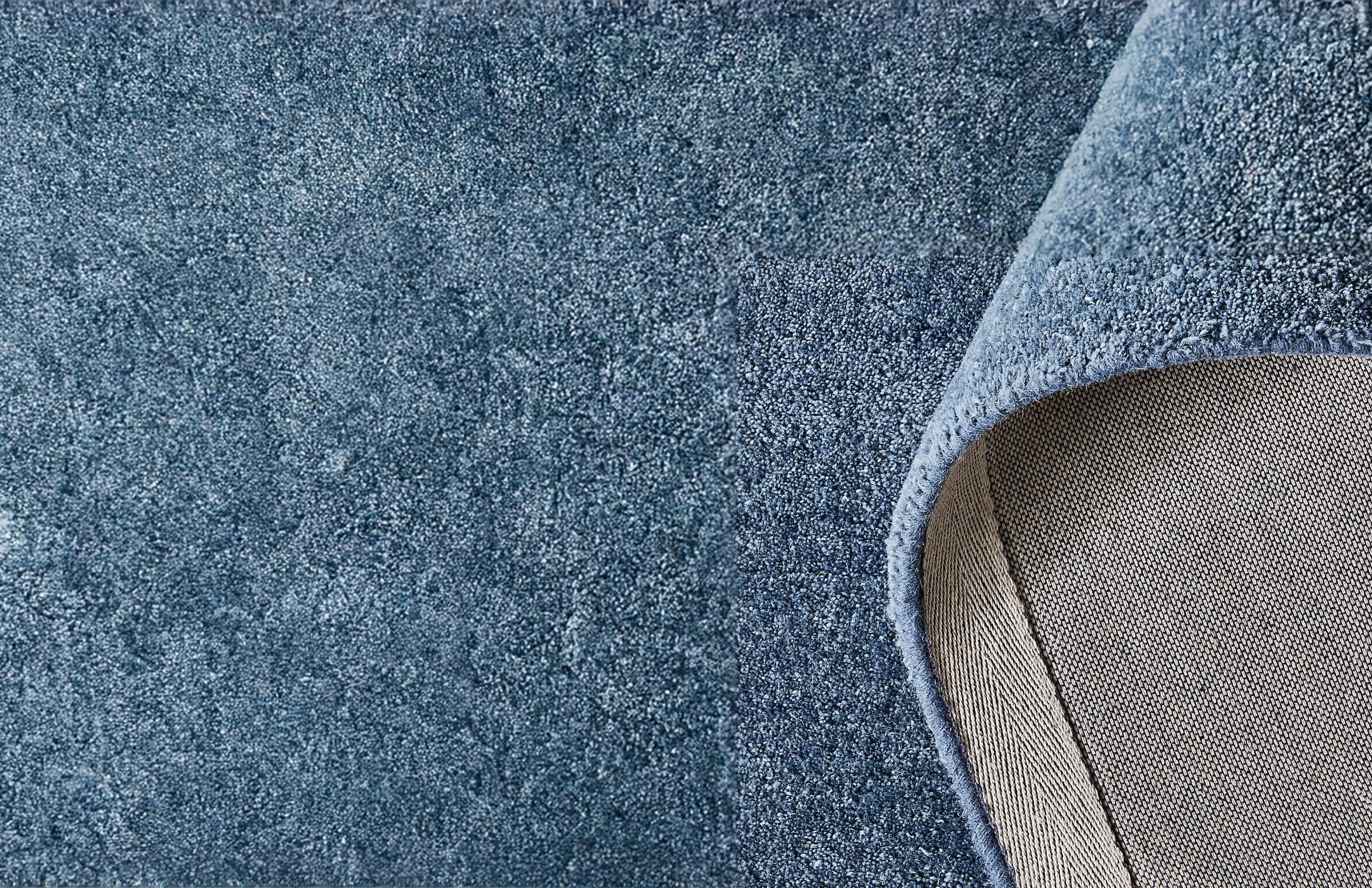 Blue Rug for Bedroom, Solid Plain Blue Rug for Living Room, 8x10 Rug ...