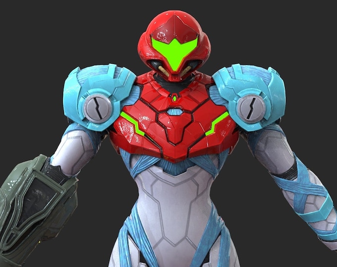 Samus Dread Custom Full Body Wearable Armor With Helmet 3D Model STL - Etsy