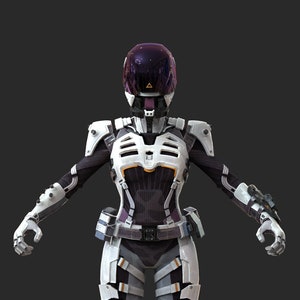 Voidwalker Wraith Custom Full Body Wearable Armor With Helmet 3D Model ...