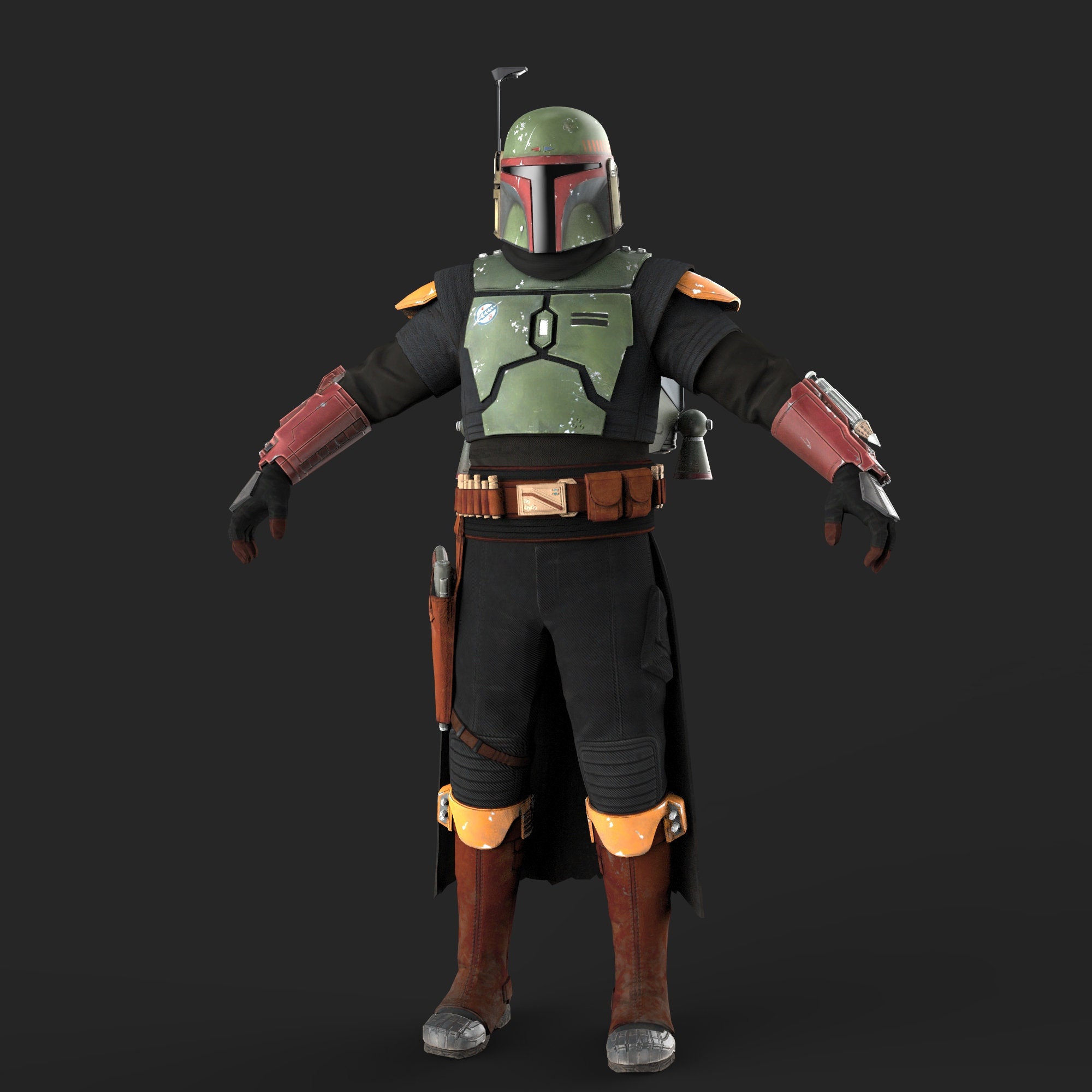 Book of Boba Fett Custom Full Body Wearable Armor With Helmet - Etsy