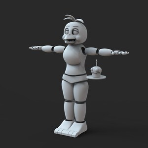 Toy Chica Custom Full Body Wearable Parts With Helmet 3D Model STL - Etsy