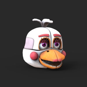 Funtime Chica Help Wanted 2 Custom Full Wearable Head 3D Model STL - Etsy