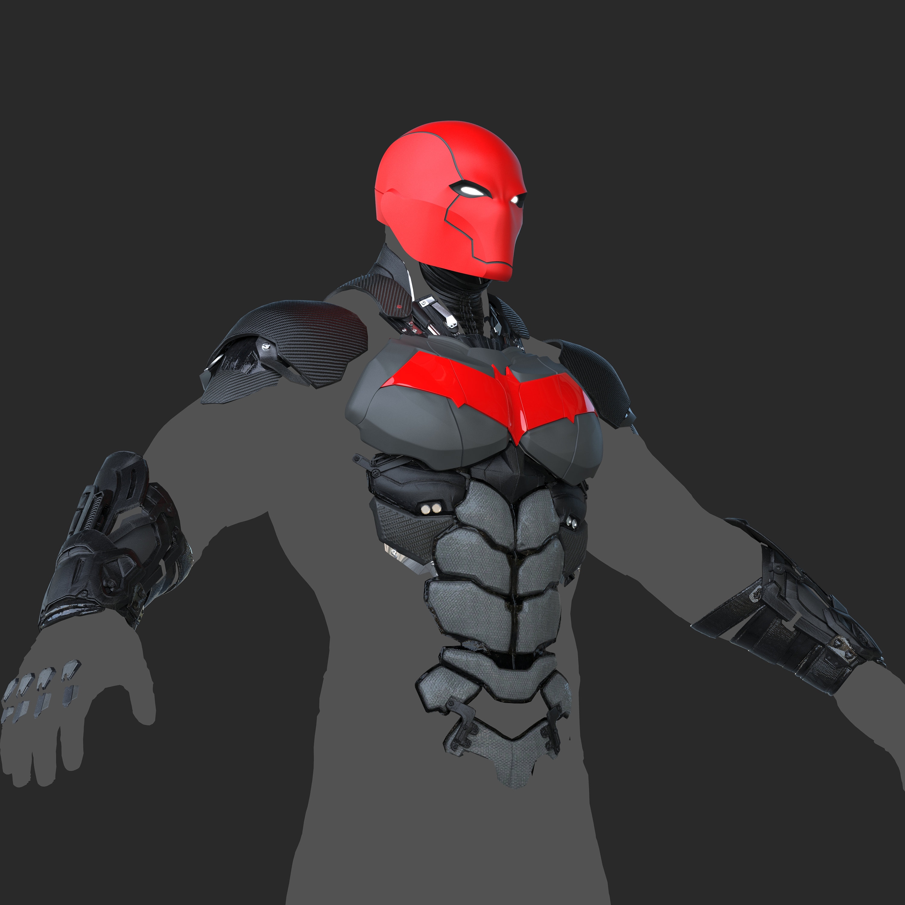 Redhood Rebirth Custom Full Body Wearable Armor With Helmet 3D - Etsy UK