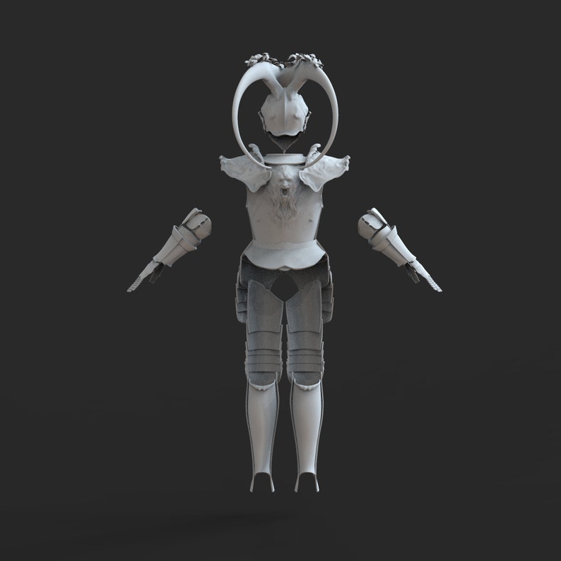 Hoslow Custom Full Body Wearable Armor With Helmet 3D Model - Etsy