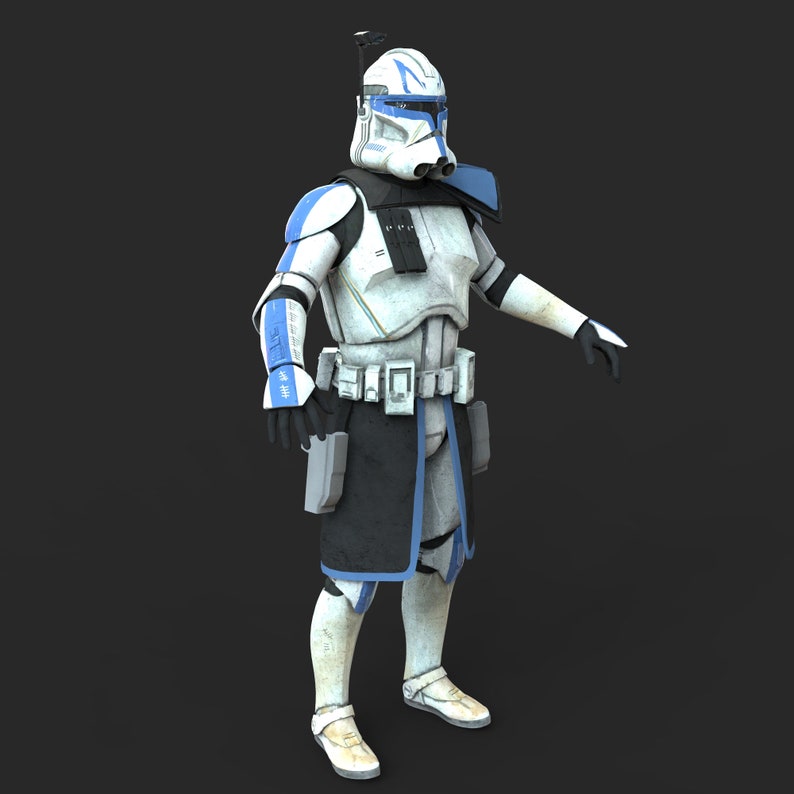 Captain Rex Phase 2 Custom Full Body Wearable Armor With Helmet 3D ...