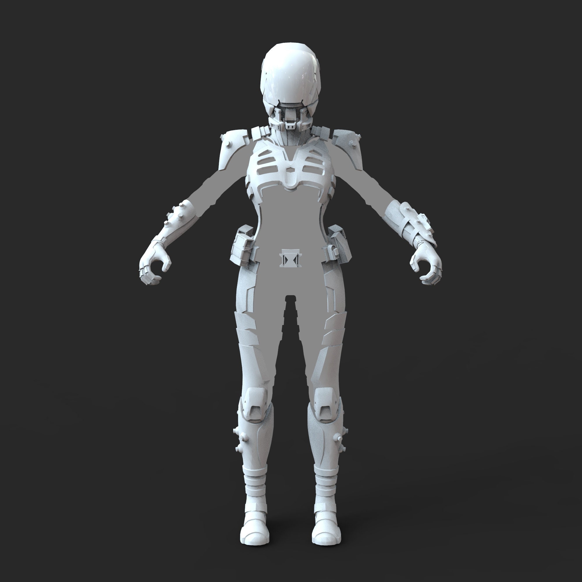 Voidwalker Wraith Custom Full Body Wearable Armor With Helmet 3D Model ...