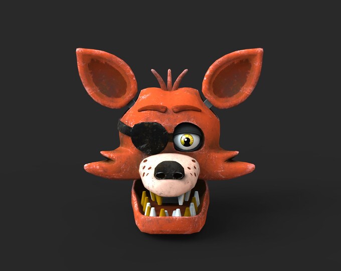 Foxy 1 Furry Custom Mask Wearable 3D Model STL - Etsy