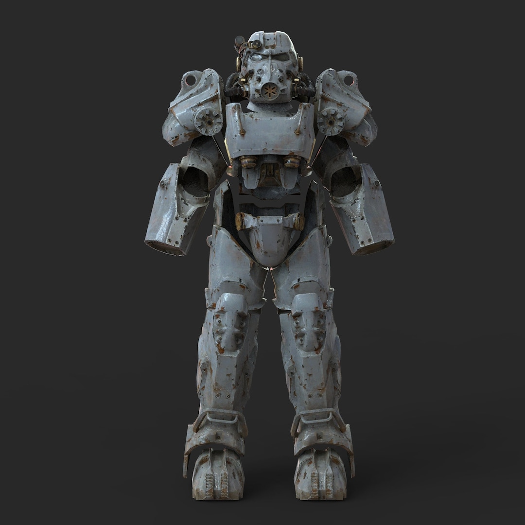 Fallout 4 T-60 Power Armor Custom V2 Full Body Wearable Armor With Helmet 3D Model STL - Etsy