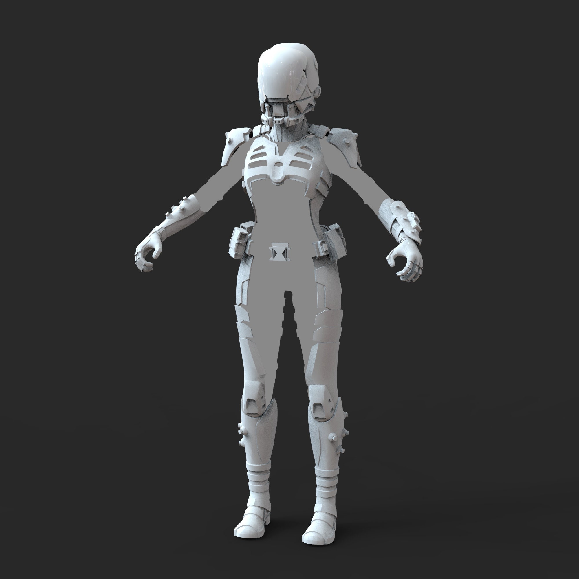 Voidwalker Wraith Custom Full Body Wearable Armor With Helmet 3D Model ...