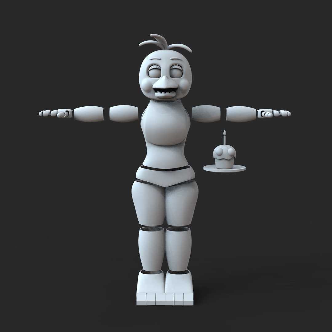Toy Chica Custom Full Body Wearable Parts With Helmet 3D Model STL - Etsy