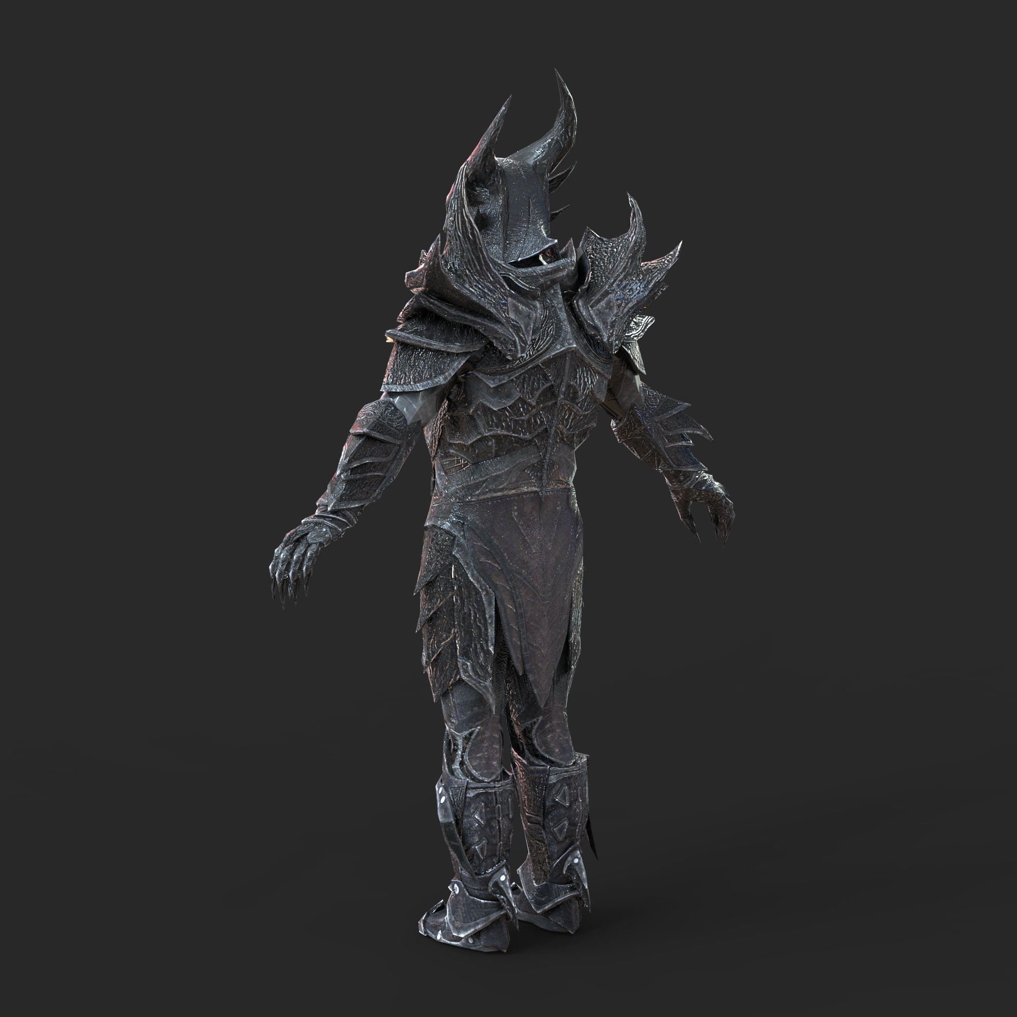Daedric Skyrm Custom Full Body Wearable Armor With Helmet 3D Model STL ...