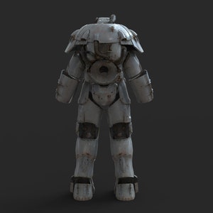 Fallout 4 X-01 Enclave Power Armor Custom V2 Full Body Wearable Armor With Helmet 3D Model STL ...