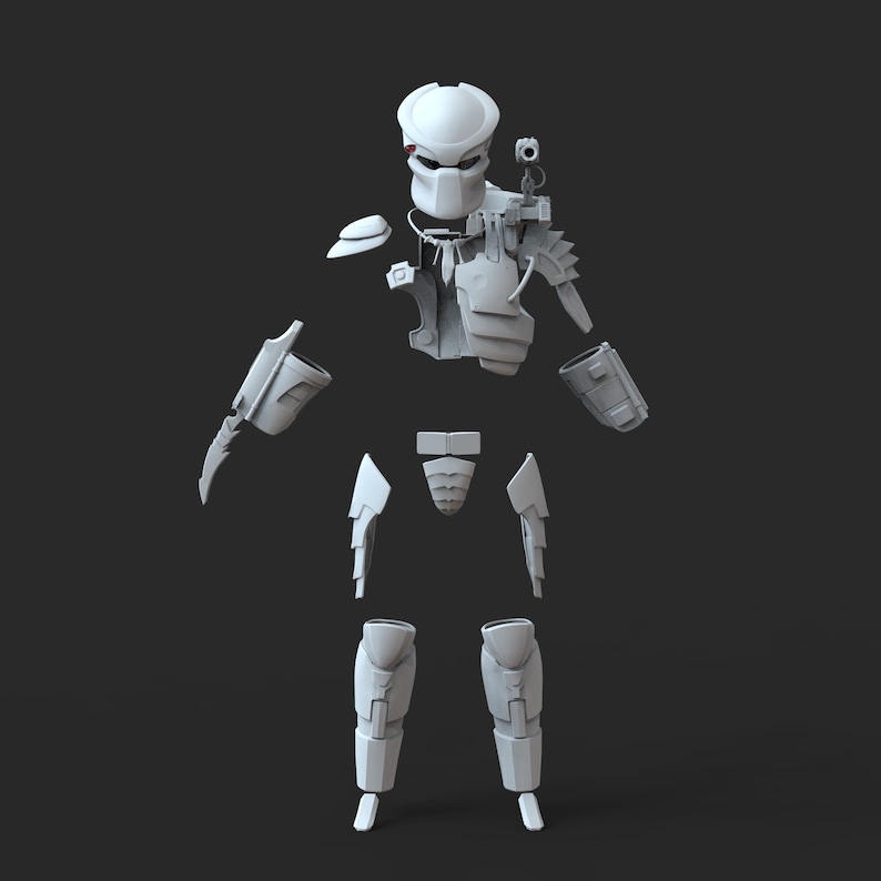 Predatr Classic Custom Full Body Wearable Armor With Helmet 3D Model ...