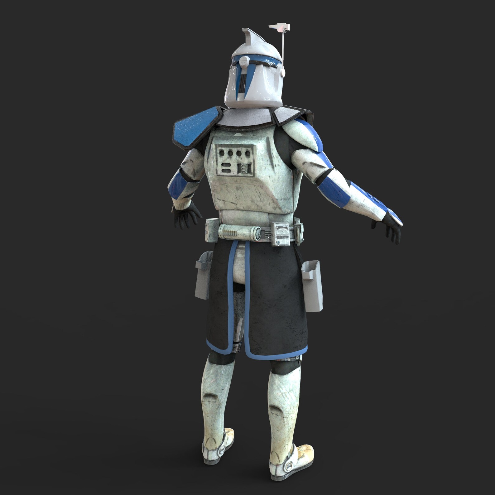Captain Rex Phase 1 Custom Full Body Wearable Armor With Helmet 3D ...