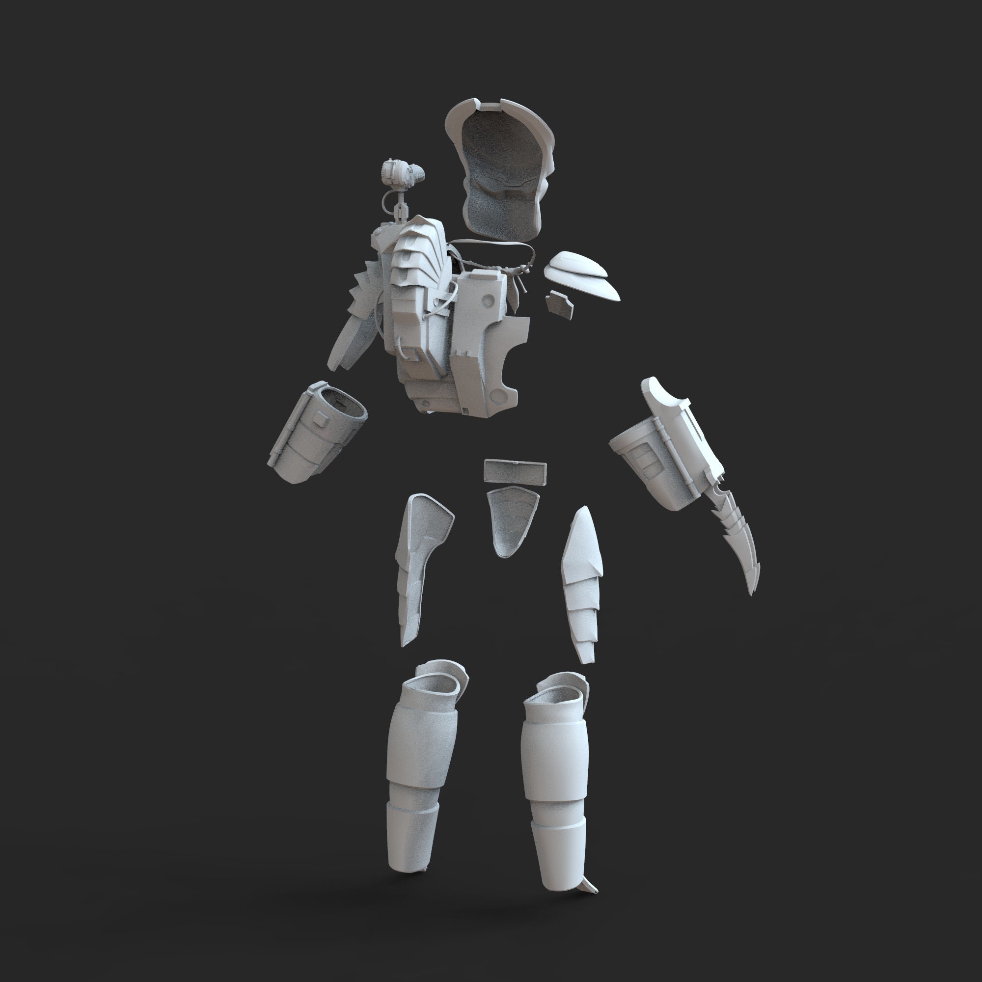 Predatr Classic Custom Full Body Wearable Armor With Helmet 3D - Etsy