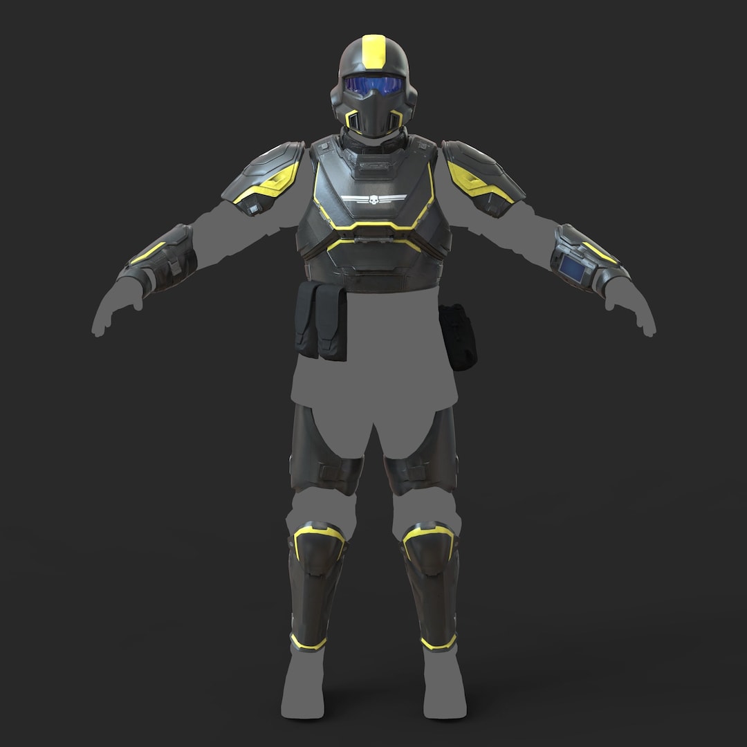 Helldiver B-01 Tactical Custom Full Body Wearable Armor With Helmet 3D Model STL - Etsy