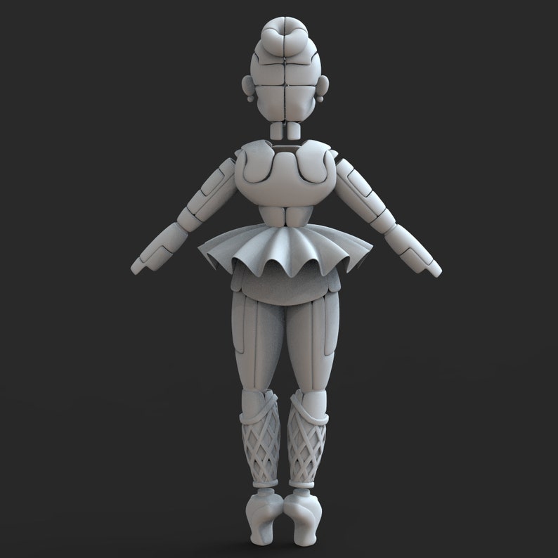 Ballora SL Furry Custom Full Body Wearable Parts With Helmet 3D Model ...