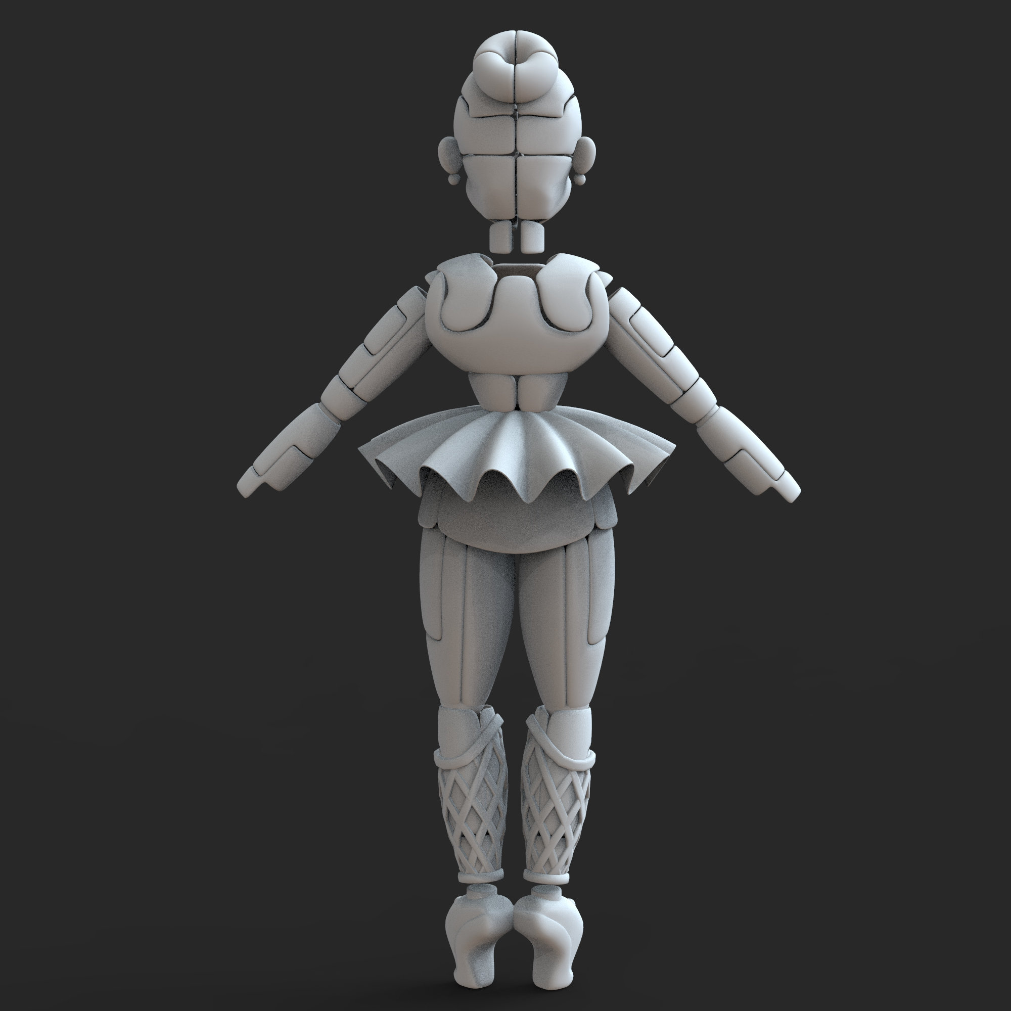 Ballora SL Furry Custom Full Body Wearable Parts With Helmet 3D Model ...