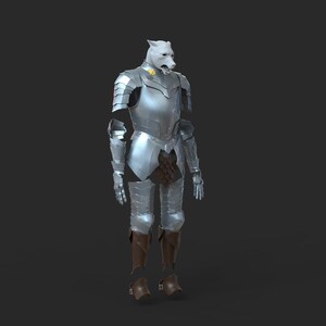 Blaid Wolf Custom Full Body Wearable Armor With Head and Sword 3D Model ...
