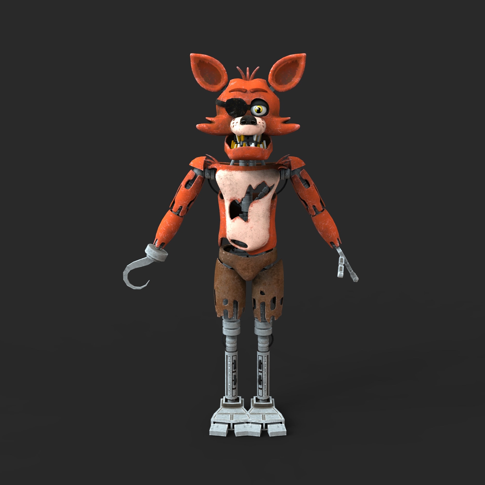 Foxy 1 Furry Custom Full Body Wearable Parts With Helmet 3D Model STL ...