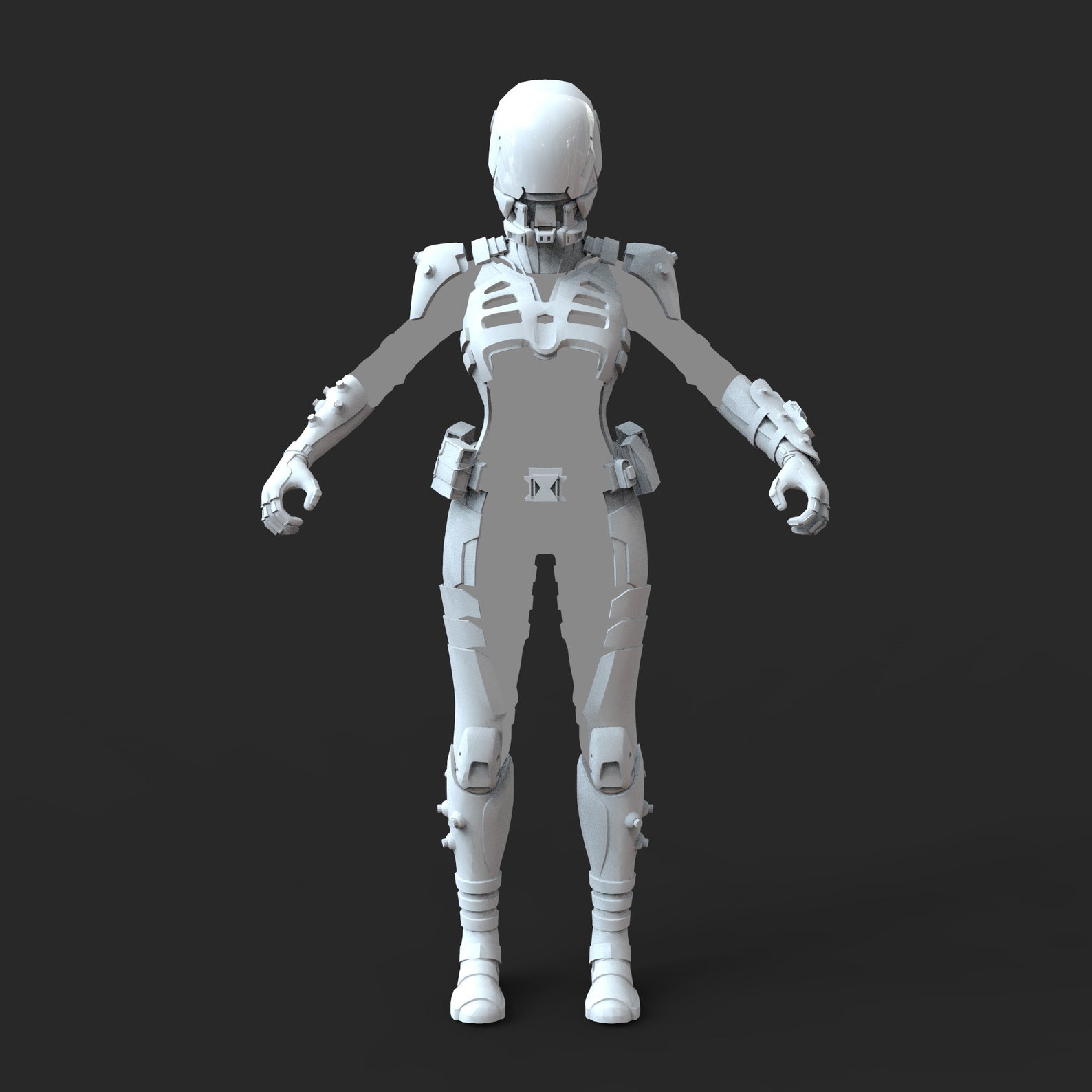 Voidwalker Wraith Custom Full Body Wearable Armor With Helmet 3D Model STL - Etsy