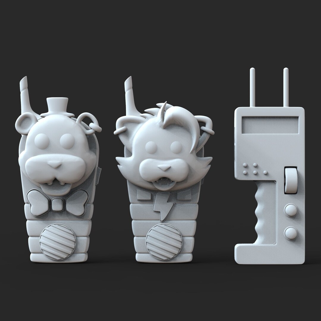 Ruin Freddy and Roxy Walkie With Tool Custom Props 3D Model STL - Etsy