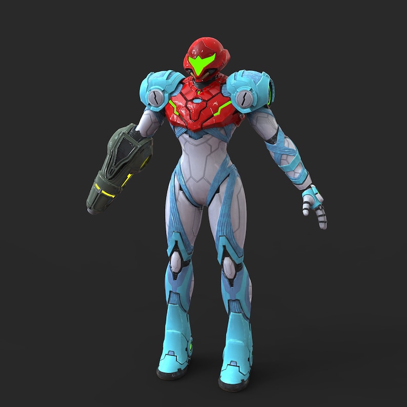 Samus Dread Custom Full Body Wearable Armor With Helmet 3D Model STL - Etsy
