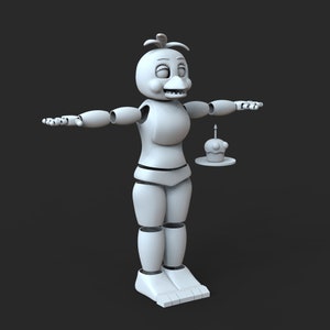 Toy Chica Custom Full Body Wearable Parts With Helmet 3D Model STL - Etsy