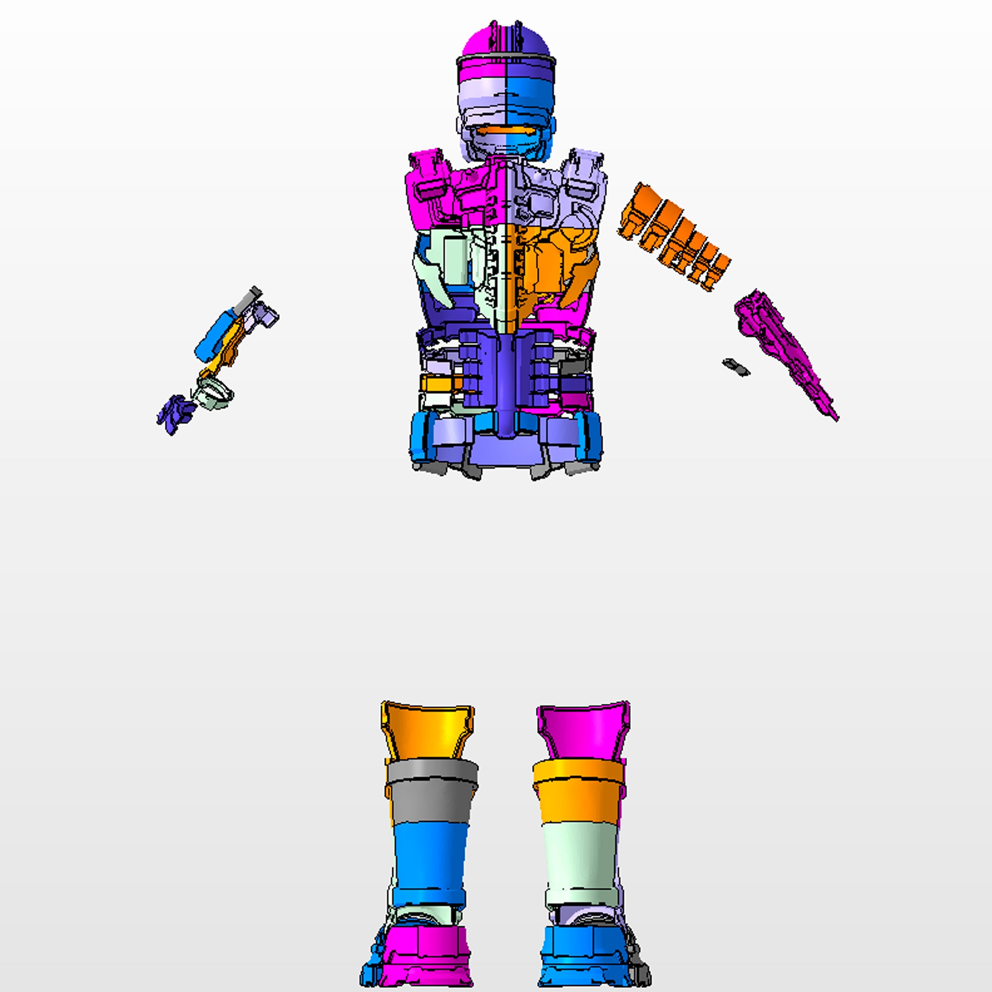 Isaac Clarke Dead Spce Custom Full Wearable Armor With Helmet and Laser ...