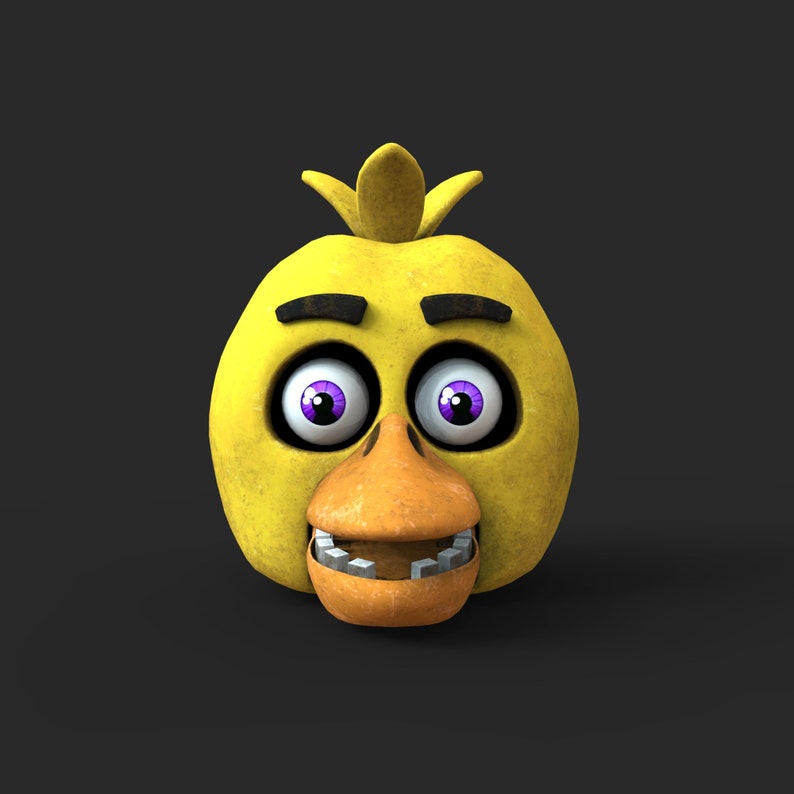 Chica 1 Furry Custom Mask Wearable 3D Model STL - Etsy