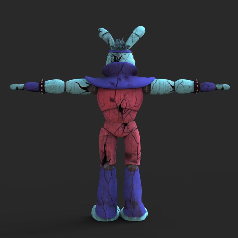 Glamrock Bonnie Ruin Custom Body Parts With Head Wearable 3D - Etsy Israel