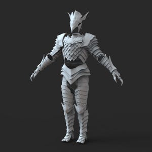 Maliketh Knight Custom Full Armor With Helmet Wearable 3D Model STL - Etsy