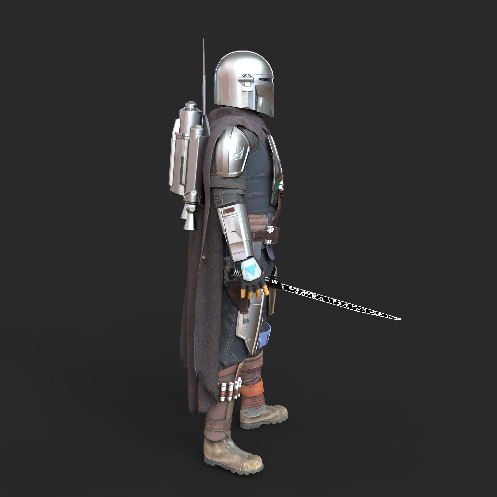 Mndalorian Din Djarin Screen Accurate Full Body Wearable Beskar Armor ...