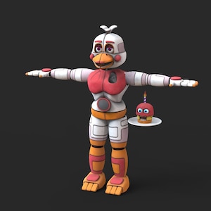 Funtime Chica Help Wanted 2 Custom Full Body Wearable Parts With Head ...