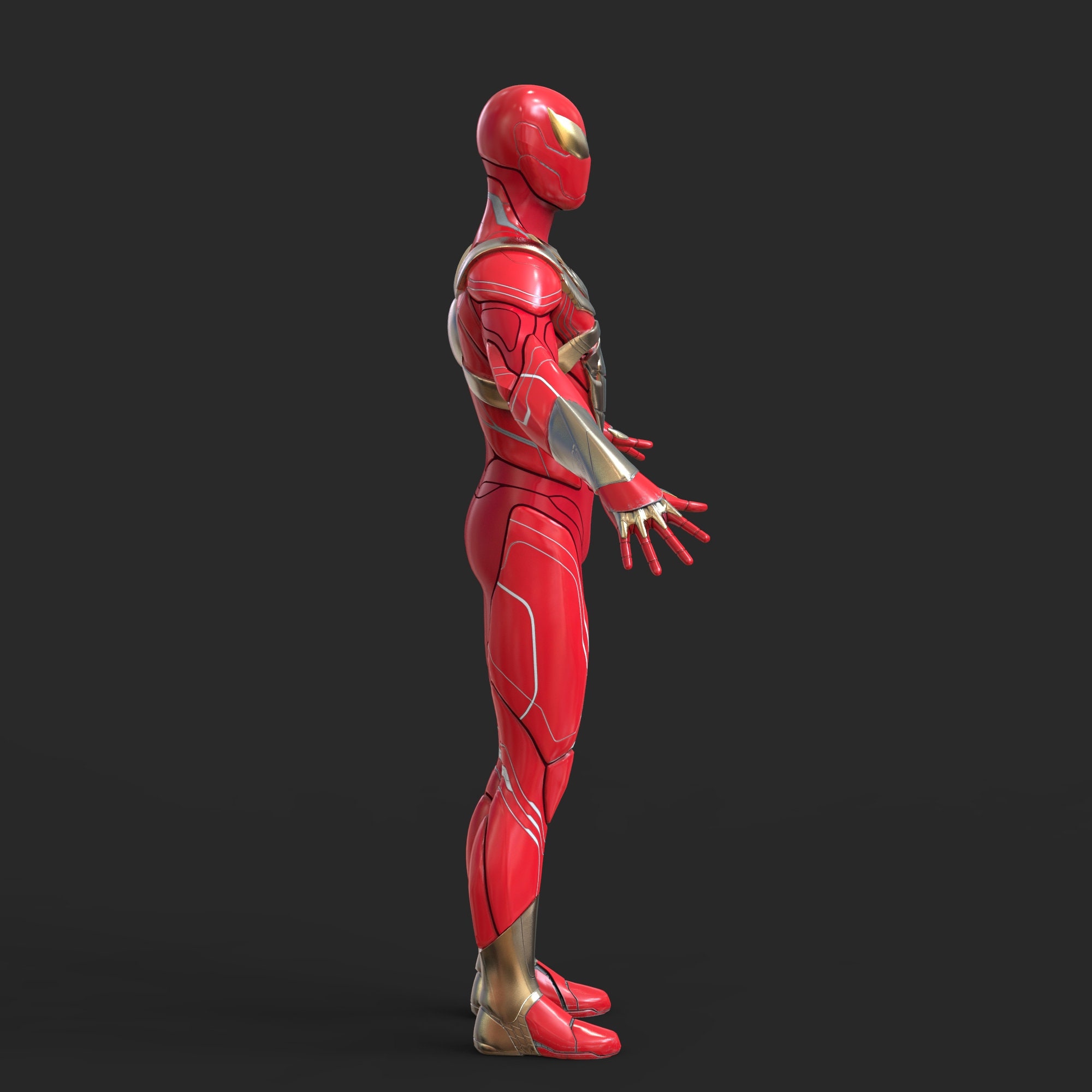 Ironspider Game Custom Full Body Wearable Armor With Helmet 3D - Etsy