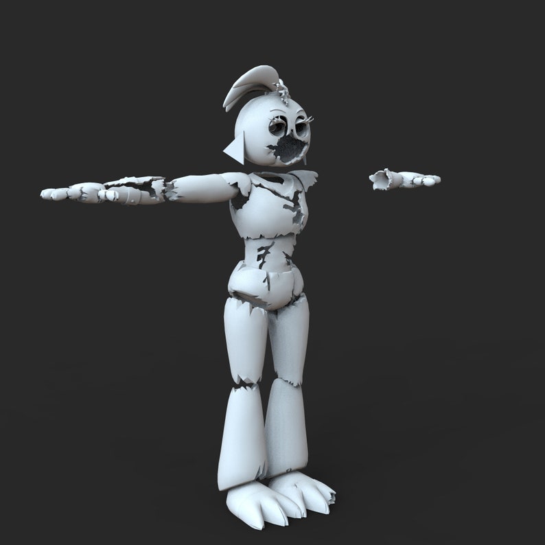 Shattered Chica Security Break Furry Custom Full Body Wearable - Etsy