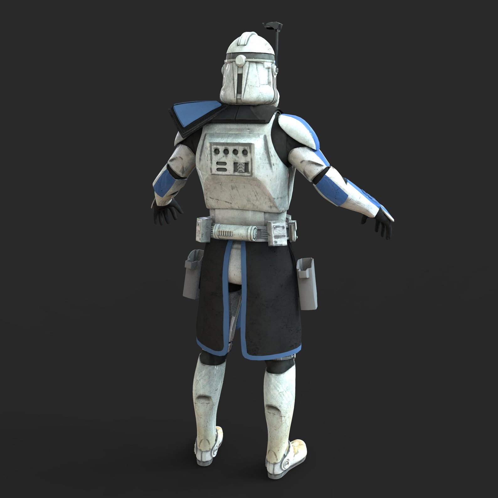 Captain Rex Phase 2 Custom Full Body Wearable Armor With Helmet 3D ...